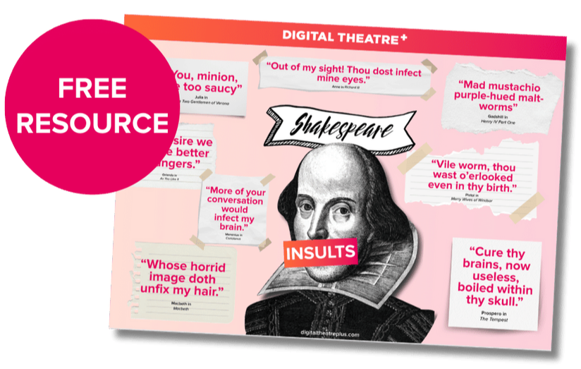 How to teach Shakespearean insults (with this free poster)