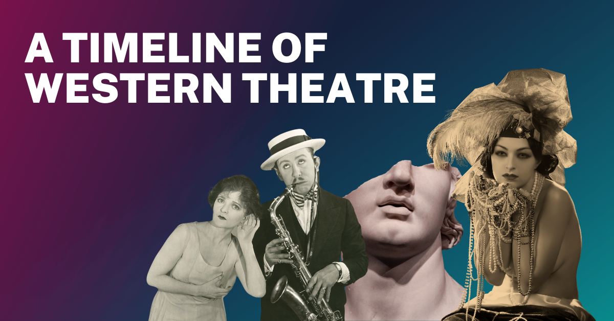 Free Resource: A Timeline of Western Theatre Classroom Poster